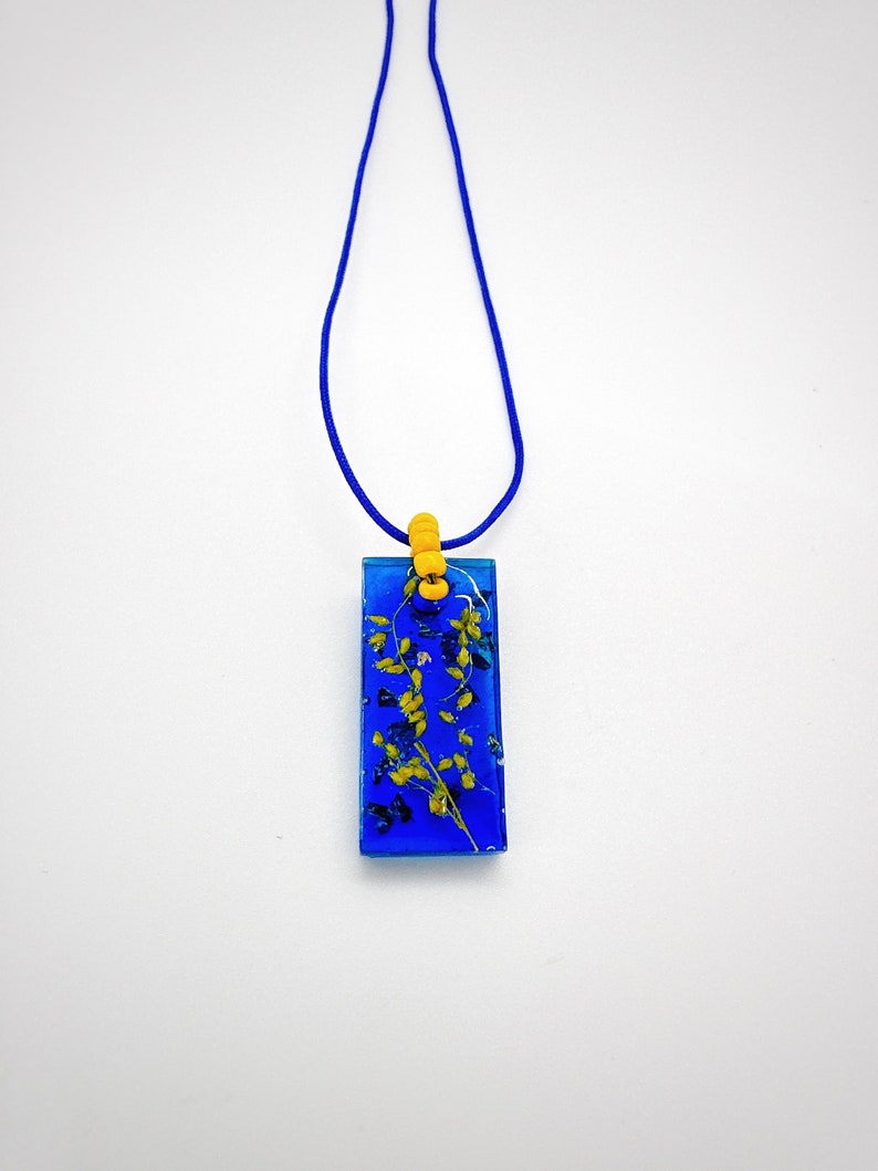 Stand With Ukraine Gift, Support Ukraine, Abstract Necklace, Ukrainian ...