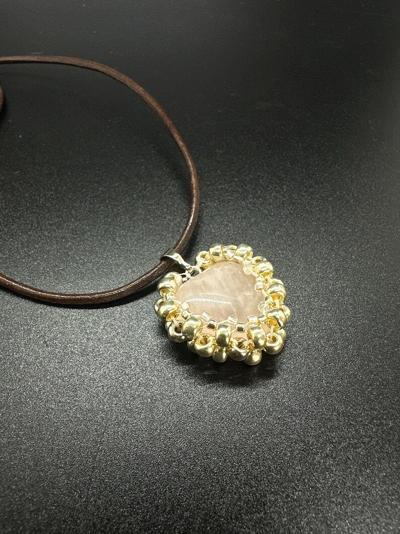 Vintage Style Jewelry, Heart Necklace, Rose Quartz, Valentine Gift ...