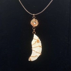 Seashell Necklace, Recycled Florida Seashells, Wire Wrapped Jewelry ...