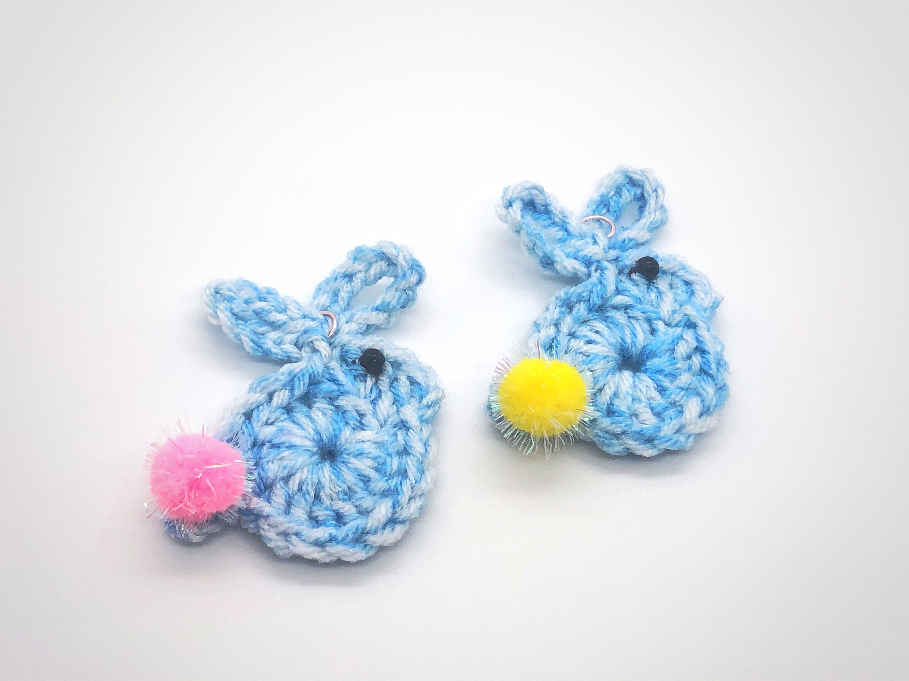 Easter Jewelry Crochet Bunny Necklace Little Girl Pendant Animal Unique ...