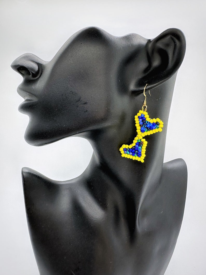 Hearts Earrings, Ukraine Jewelry, Support Ukraine Gift, Stand With ...