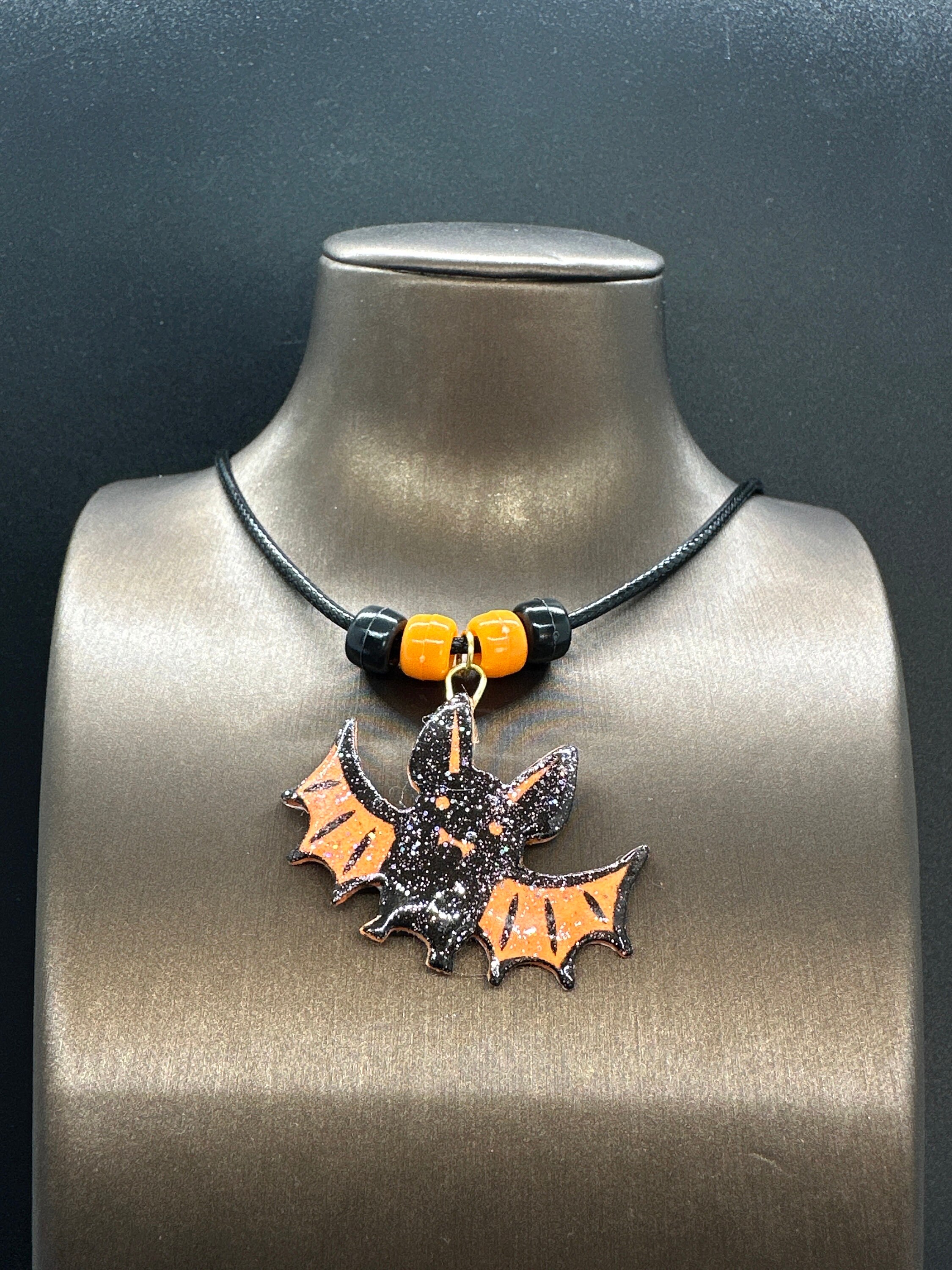 Halloween Jewelry, Fall Jewelry, Bat Necklace, Fall Jewelry, Spooky ...
