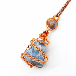 Statement Jewelry Healing Stones Blue Calcite Agate Taurus - Etsy