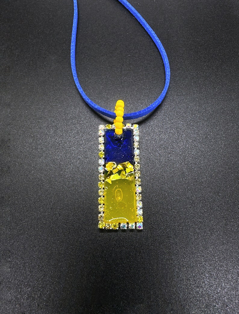 Ukraine Jewelry, Stand With Ukraine Gift, Support Ukraine, Blue Yellow ...