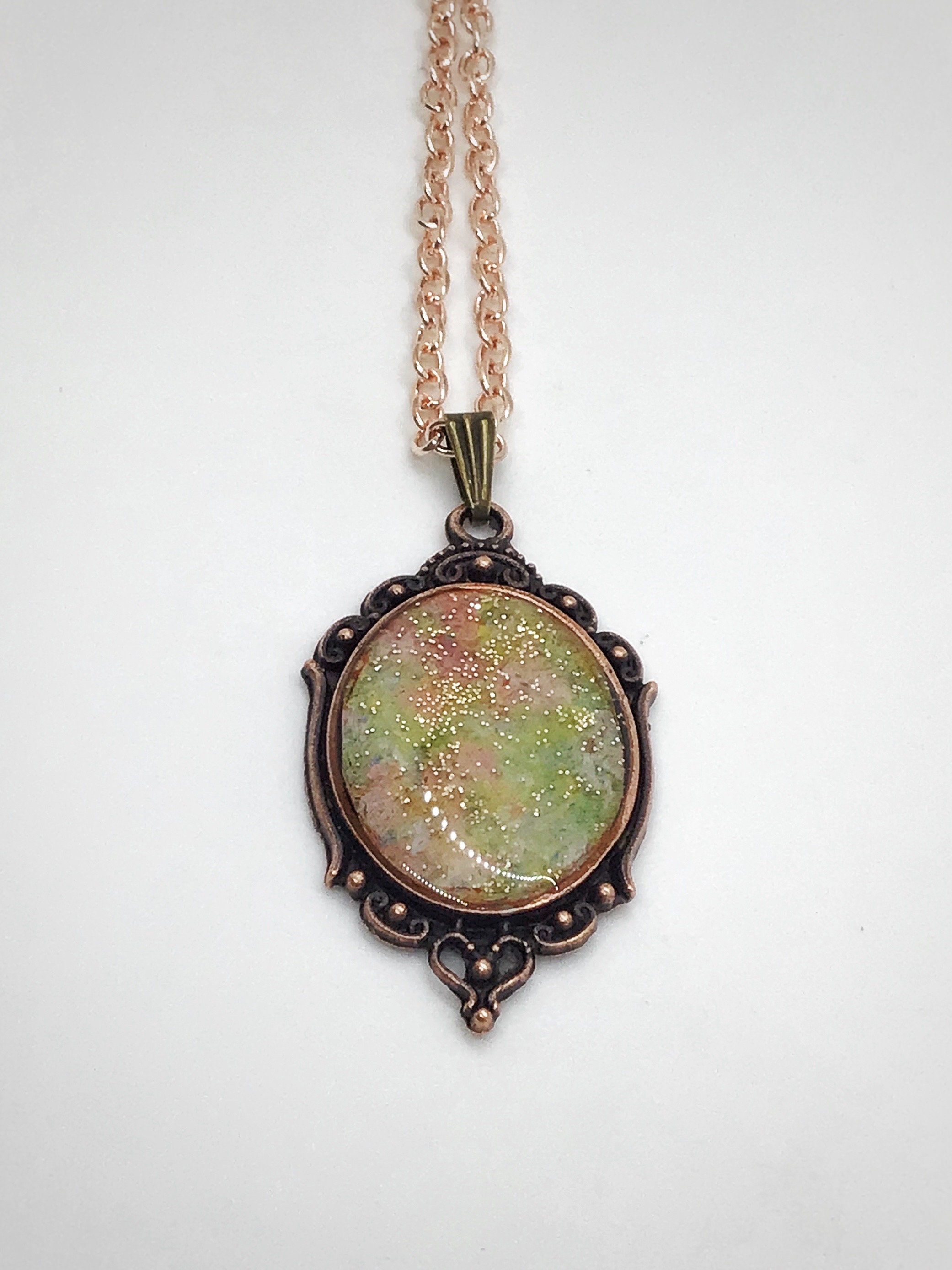 Monet Jewelry, Vintage Retro Style Necklace, Monet Painting Necklace ...