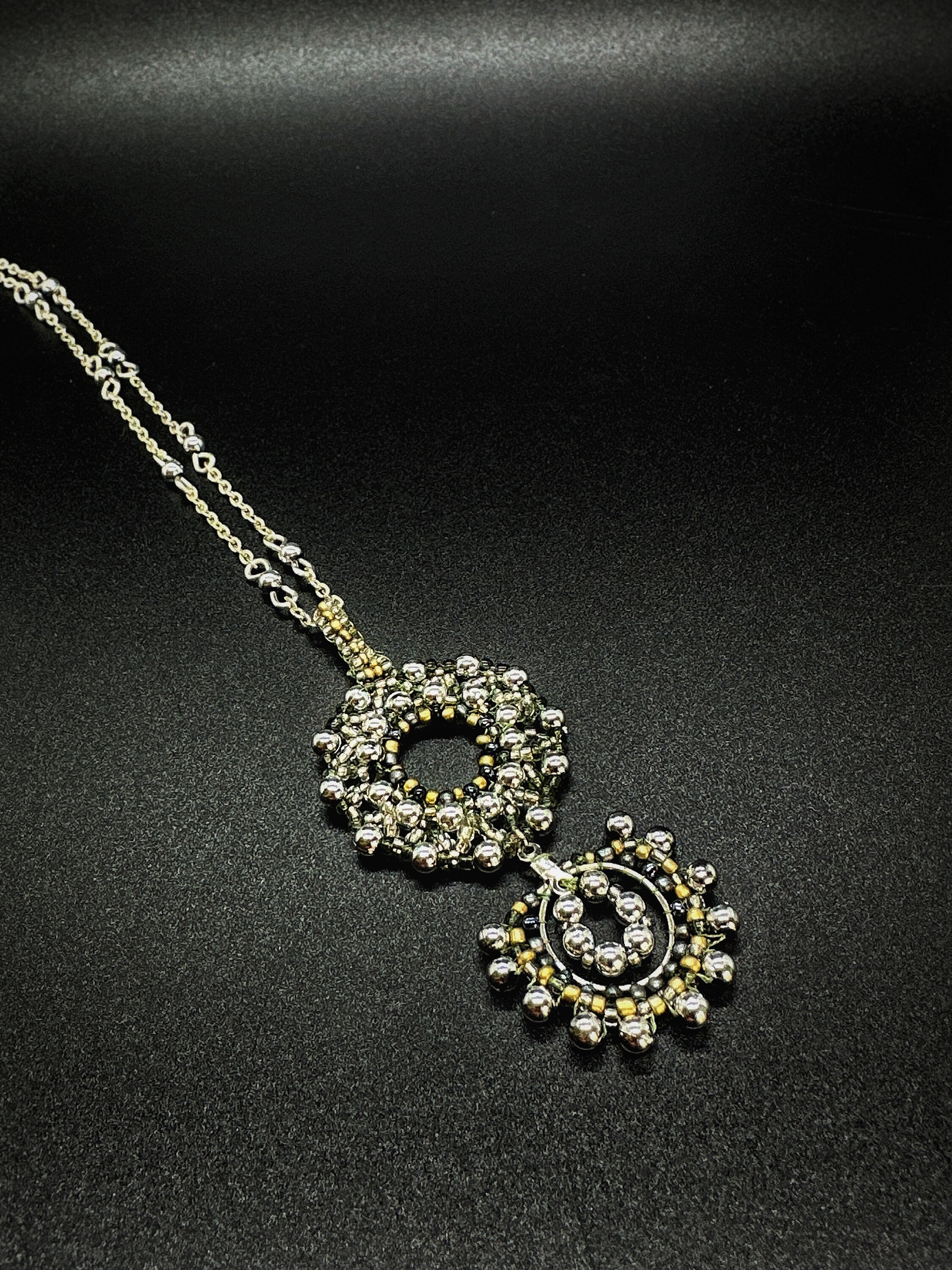 Vintage Style Jewelry, Mandala Necklace, Beaded Pendant, Statement ...