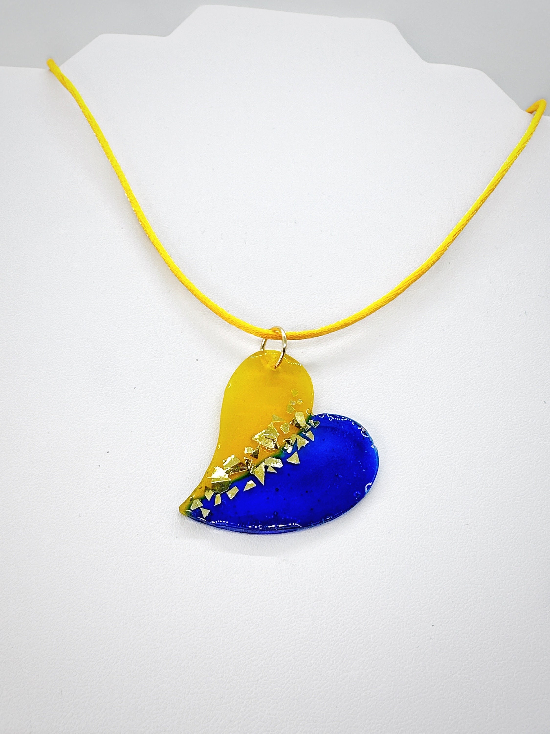 Ukraine Jewelry, Stand With Ukraine Gift, Support Ukraine, Heart ...