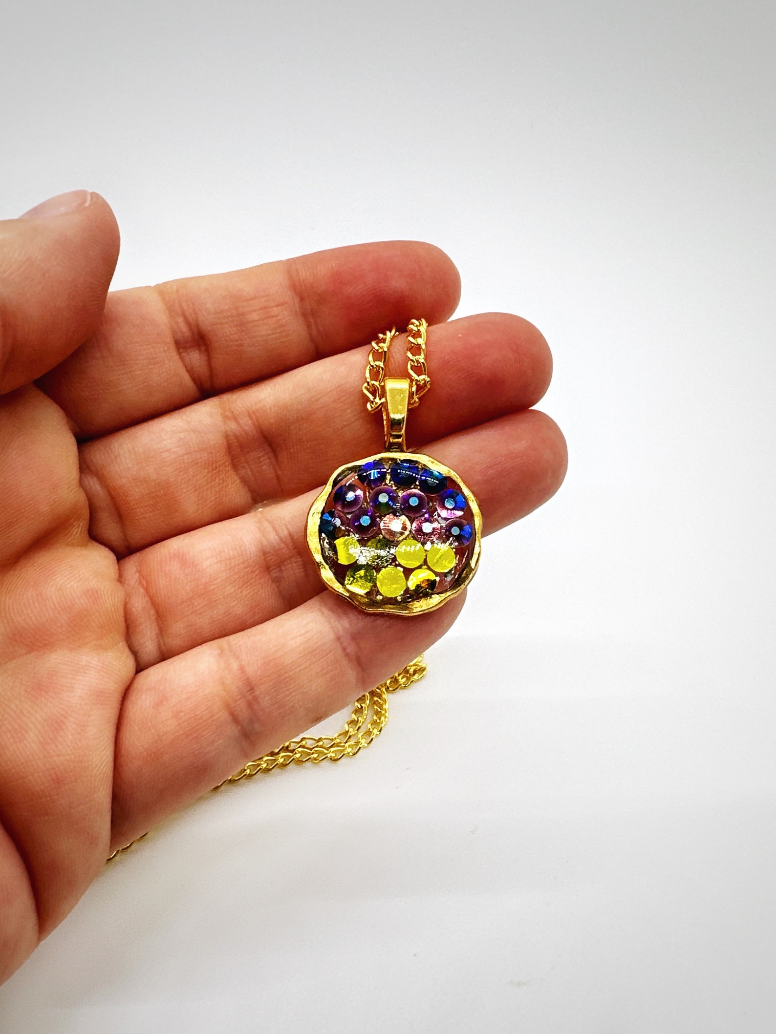 Ukraine Jewelry, Stand With Ukraine Gift, Ukrainian Flag Jewelry, Blue ...