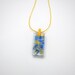 Ukraine Support Necklace, Handmade Resin Pendant, Blue Yellow Sunflower ...