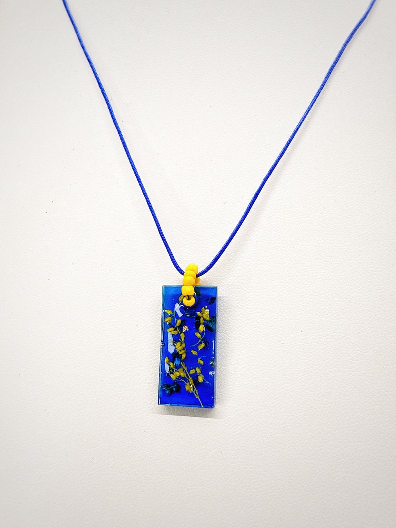 Stand With Ukraine Gift, Support Ukraine, Abstract Necklace, Ukrainian ...