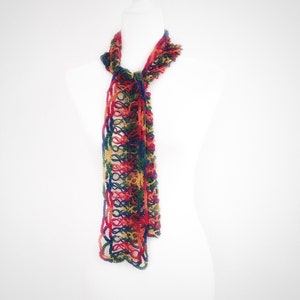 SALE Rainbow Scarf LGBTQ Gay Pride Crochet Unisex Unique Handmade ...