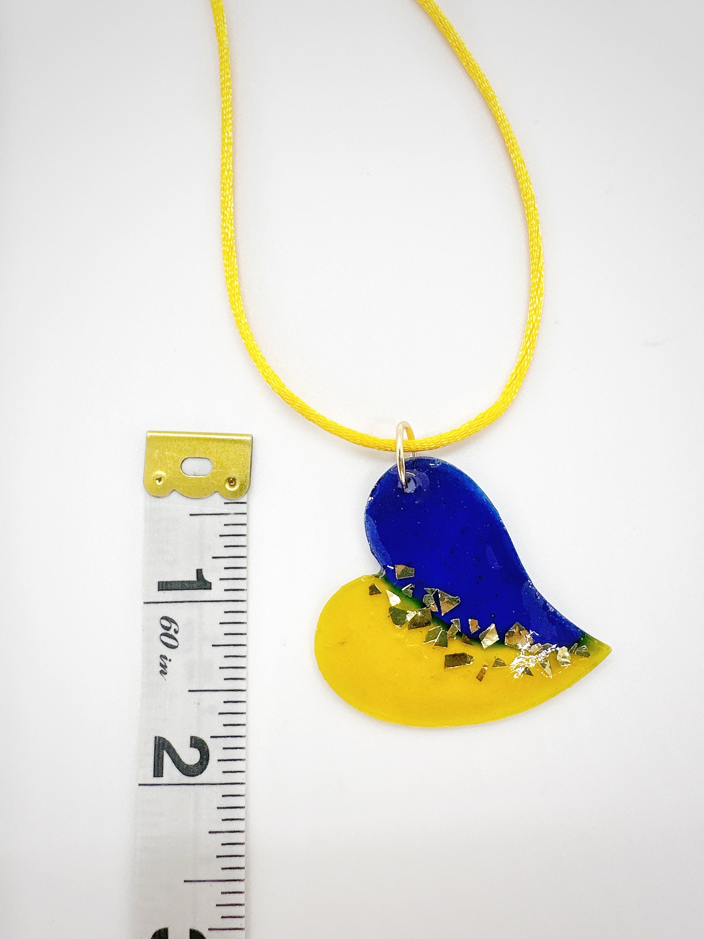 Ukraine Jewelry, Stand With Ukraine Gift, Support Ukraine, Heart ...