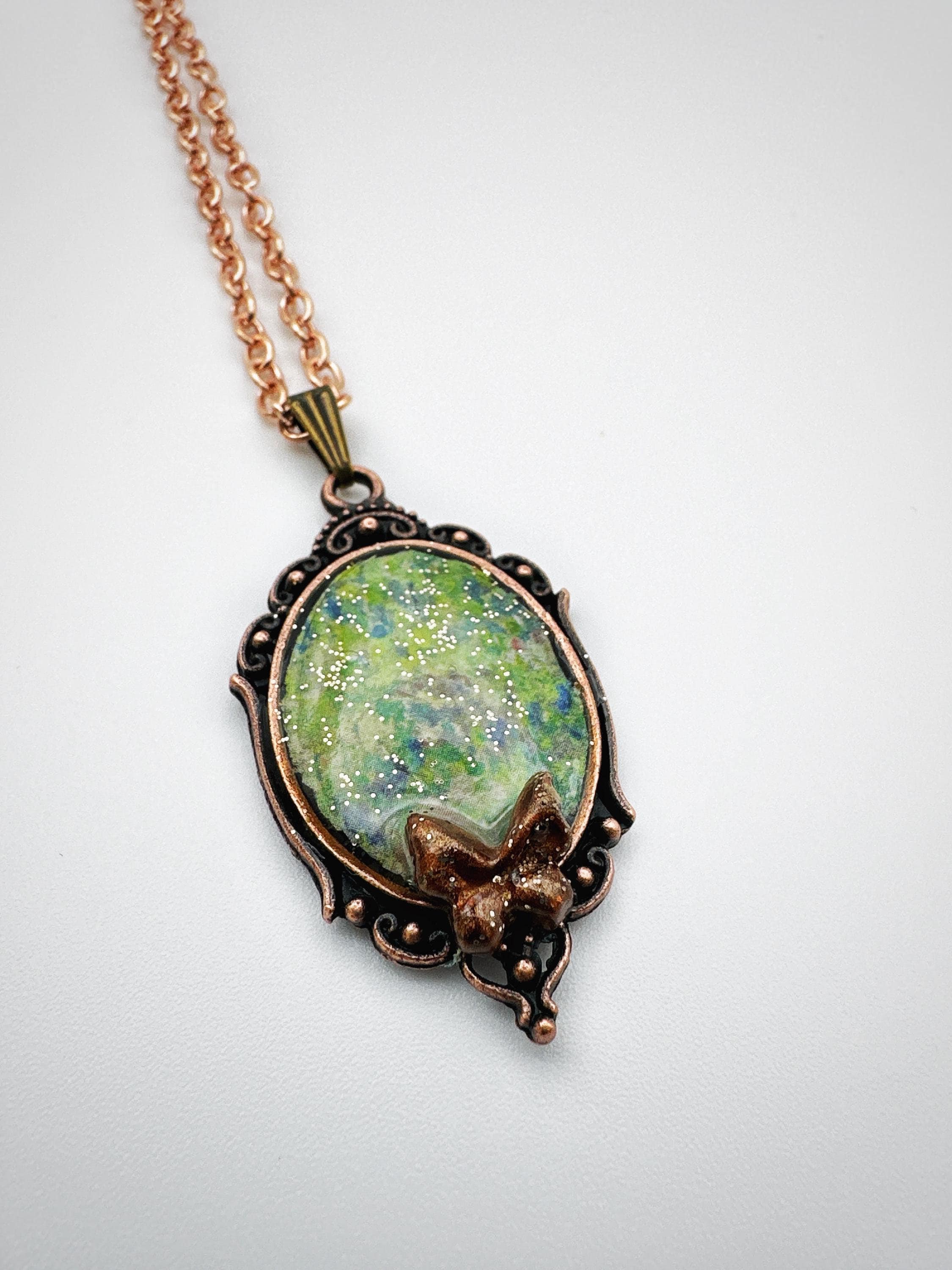 Monet Jewelry, Vintage Retro Style Necklace, Monet Painting Necklace ...