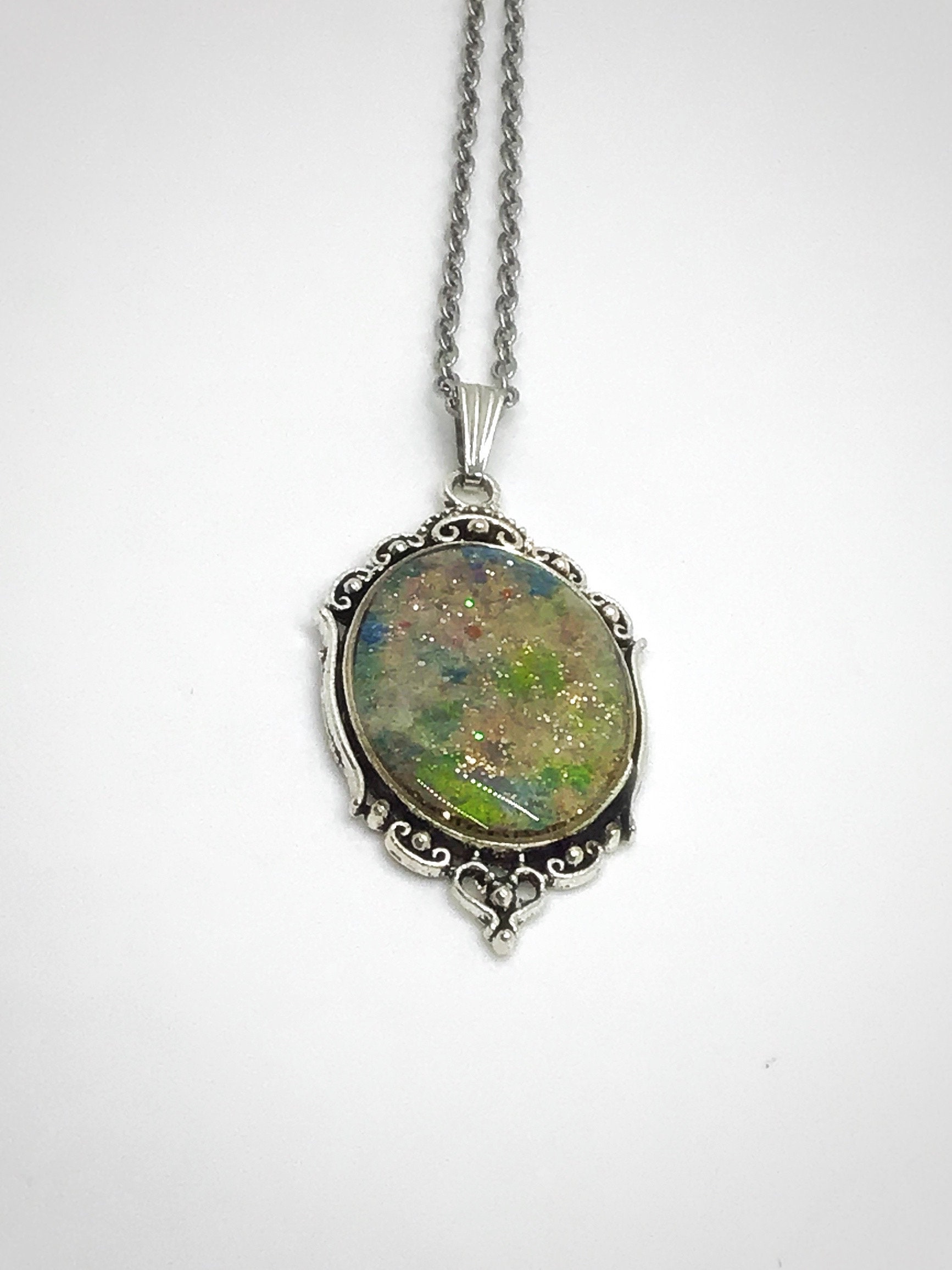 Monet Jewelry, Vintage Retro Style Necklace, Monet Painting Necklace ...