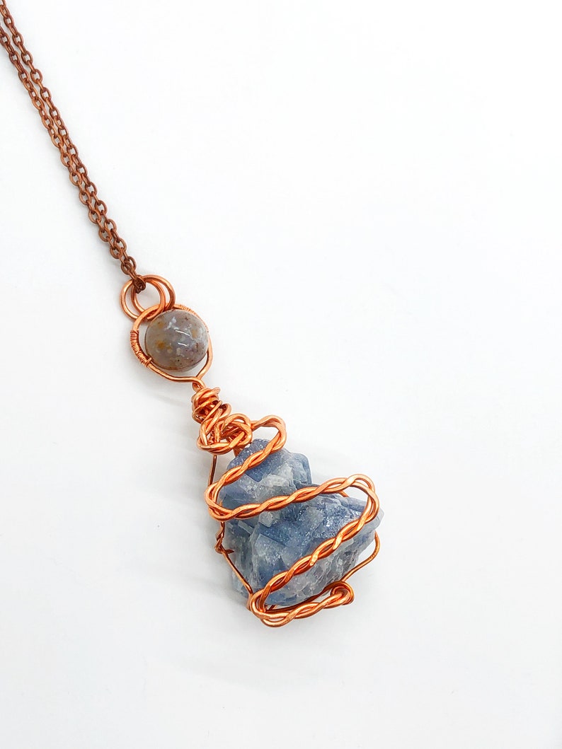 Statement Jewelry Healing Stones Blue Calcite Agate Taurus - Etsy
