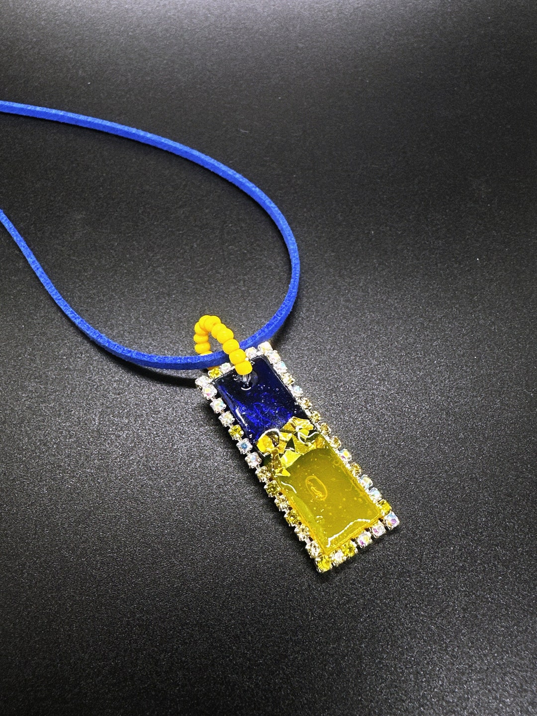 Ukraine Jewelry, Stand With Ukraine Gift, Support Ukraine, Blue Yellow ...