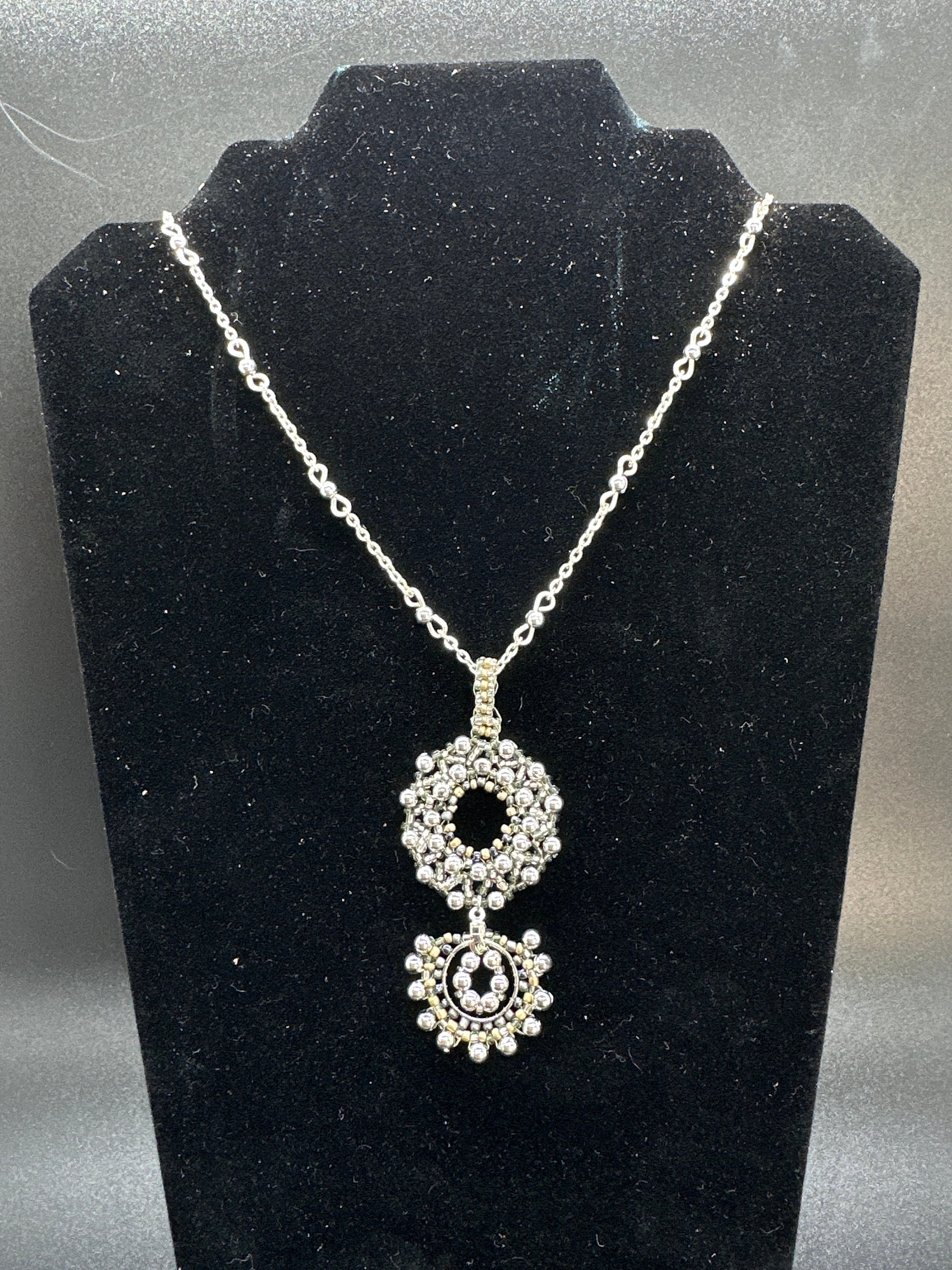 Vintage Style Jewelry, Mandala Necklace, Beaded Pendant, Statement ...