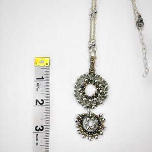 Vintage Style Jewelry, Mandala Necklace, Beaded Pendant, Statement ...