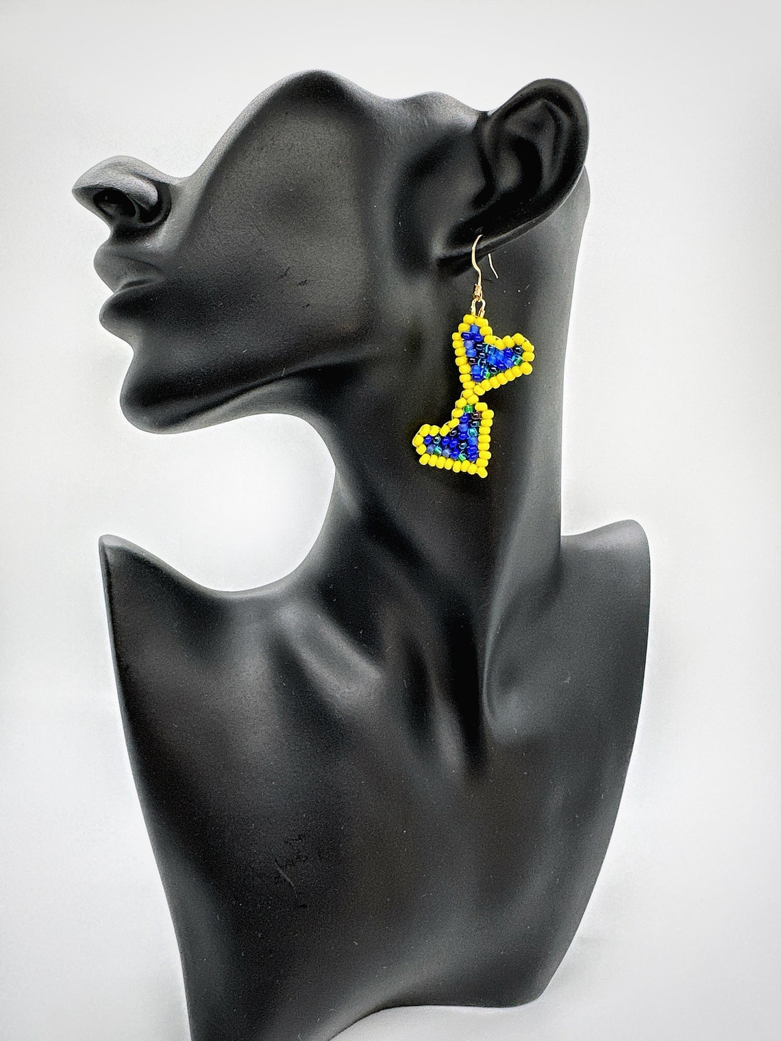 Hearts Earrings, Ukraine Jewelry, Support Ukraine Gift, Stand With ...