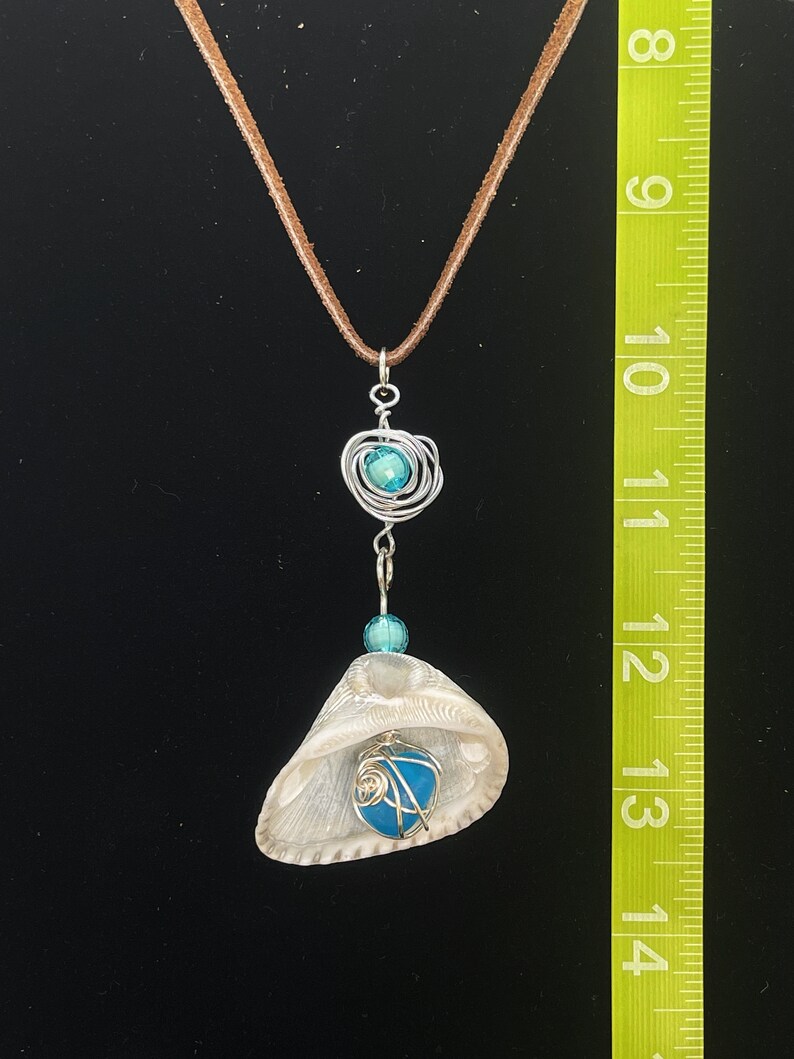 Seashell Necklace Recycled Florida Seashells Wire Wrapped - Etsy