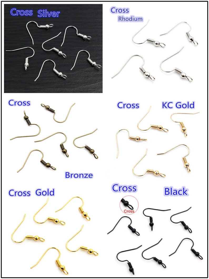 100pcs/lot 20x17mm DIY Earring Findings Earrings Clasps Hooks - Etsy