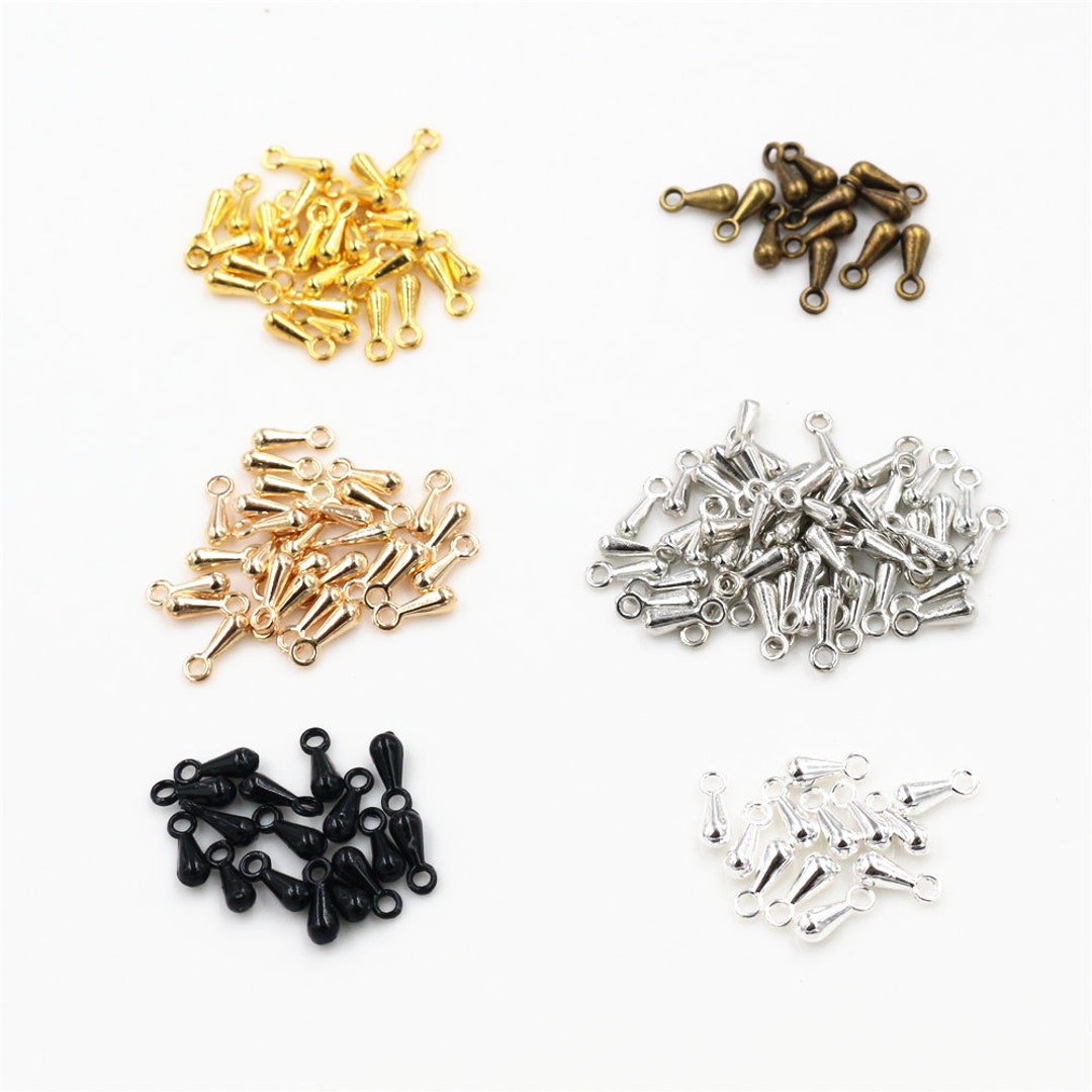 7*3mm 100pcs/lot 6 Colors Pendant Necklace End Caps Charms for Necklace ...