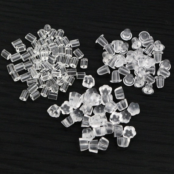 400pcs 53mm and 42mm Plastic Earring Back Plug Cap Nail - Etsy