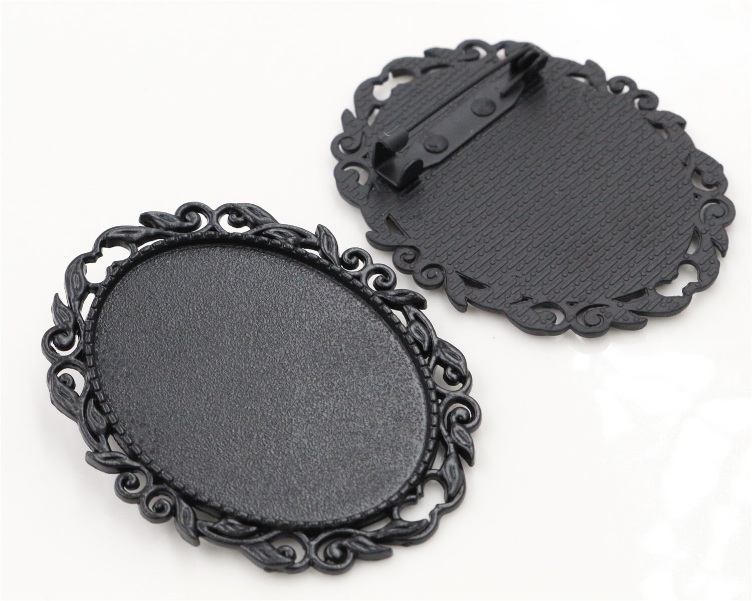 5pc 30x40mm Inner Size 4 Colors Plated Pin Brooch Pierced Style Base ...