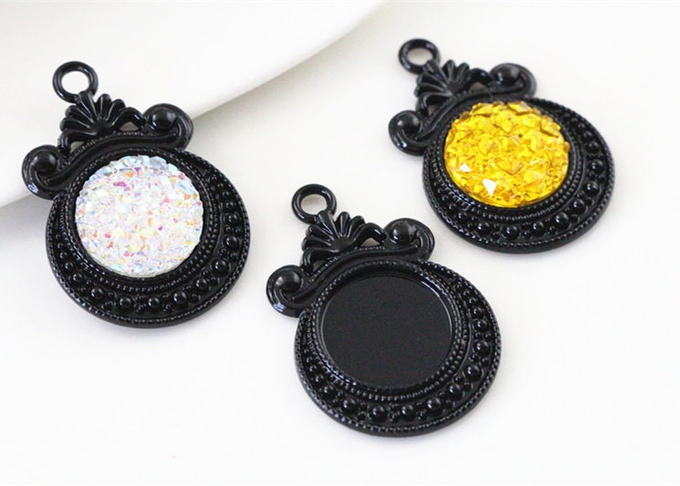 20pcs 12mm Inner Size 5 Colors Fashion Style Cabochon Base - Etsy