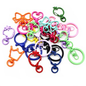 10pcs Random Mix Snap Hook Trigger Clips Buckles for Keychain Lobster ...
