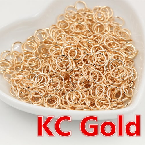 200pcs 4/5/6/7/8mm Rose Gold Color Metal DIY Jewelry Findings - Etsy