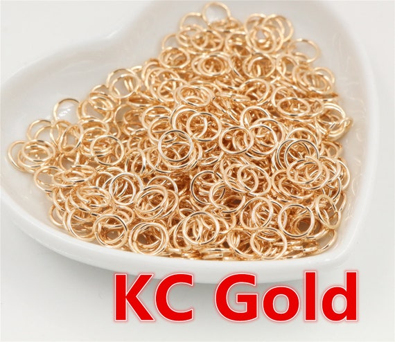 200pcs 3/4/5/6/7/8/10mm KC Gold Color Metal DIY Jewelry | Etsy