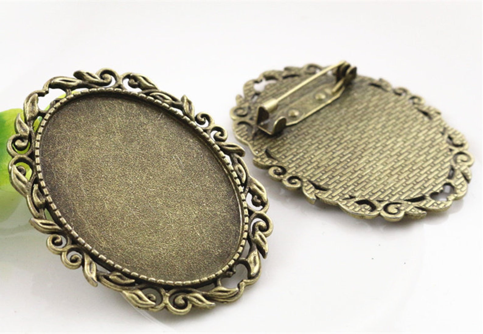 5pc 30x40mm Inner Size 4 Colors Plated Pin Brooch Pierced - Etsy