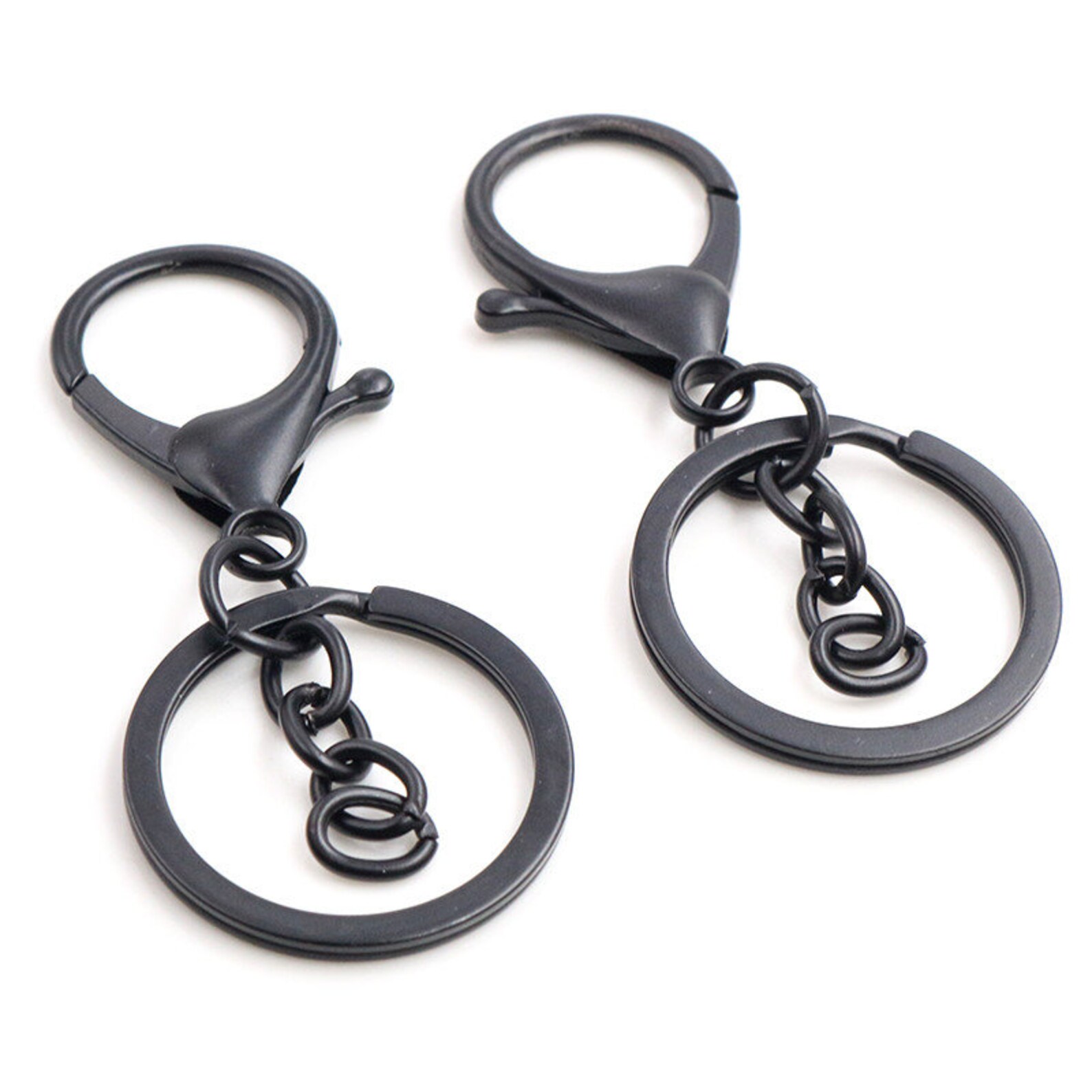 5pcs/lot 30mm Chain Key Ring Long 70mm Popular Classic 8 Colors Plated ...