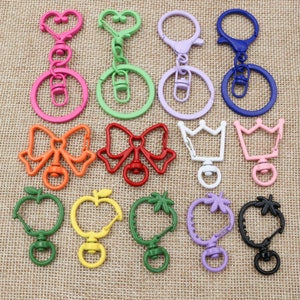 10pcs Random Mix Snap Hook Trigger Clips Buckles for Keychain Lobster ...