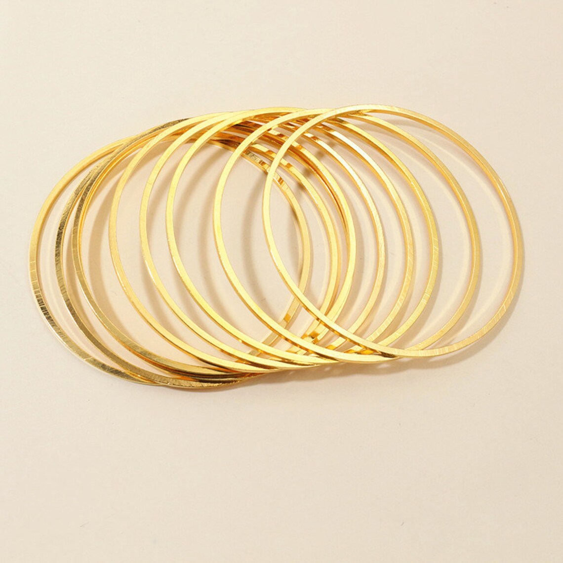 10pcs 60mm 80mm Brass Closed Ring Earring Wires Big Hoops Pendant ...