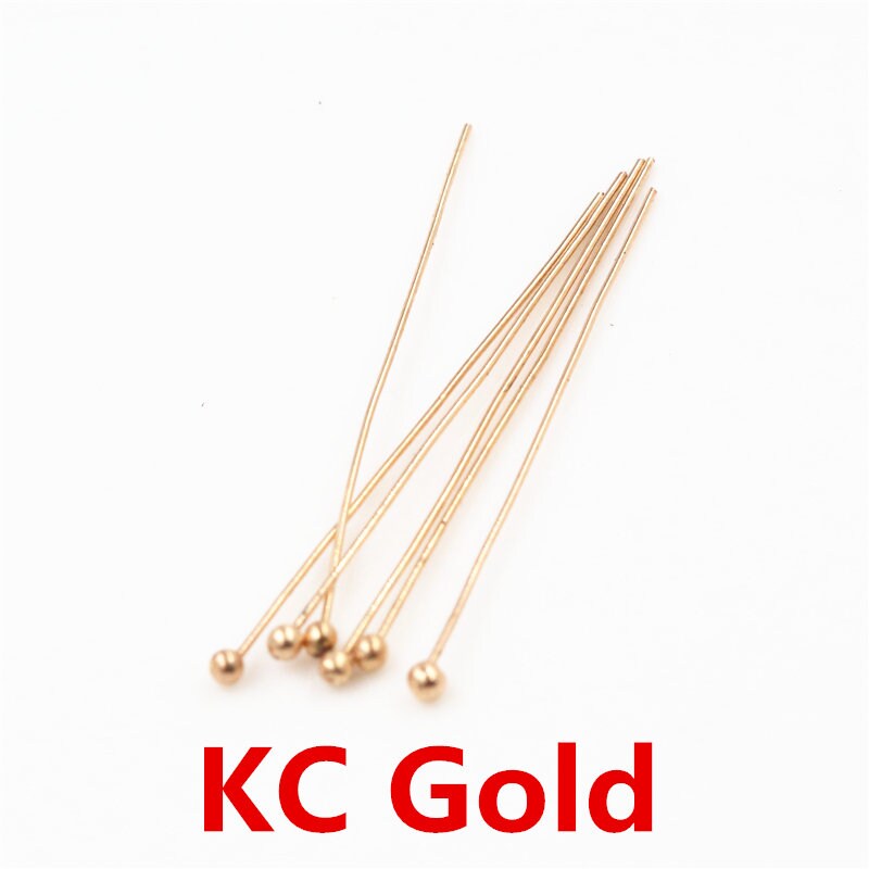 200pcs/lot 16 20 25 30 40 50 Mm Gold Silver Metal Ball Head Pins for ...