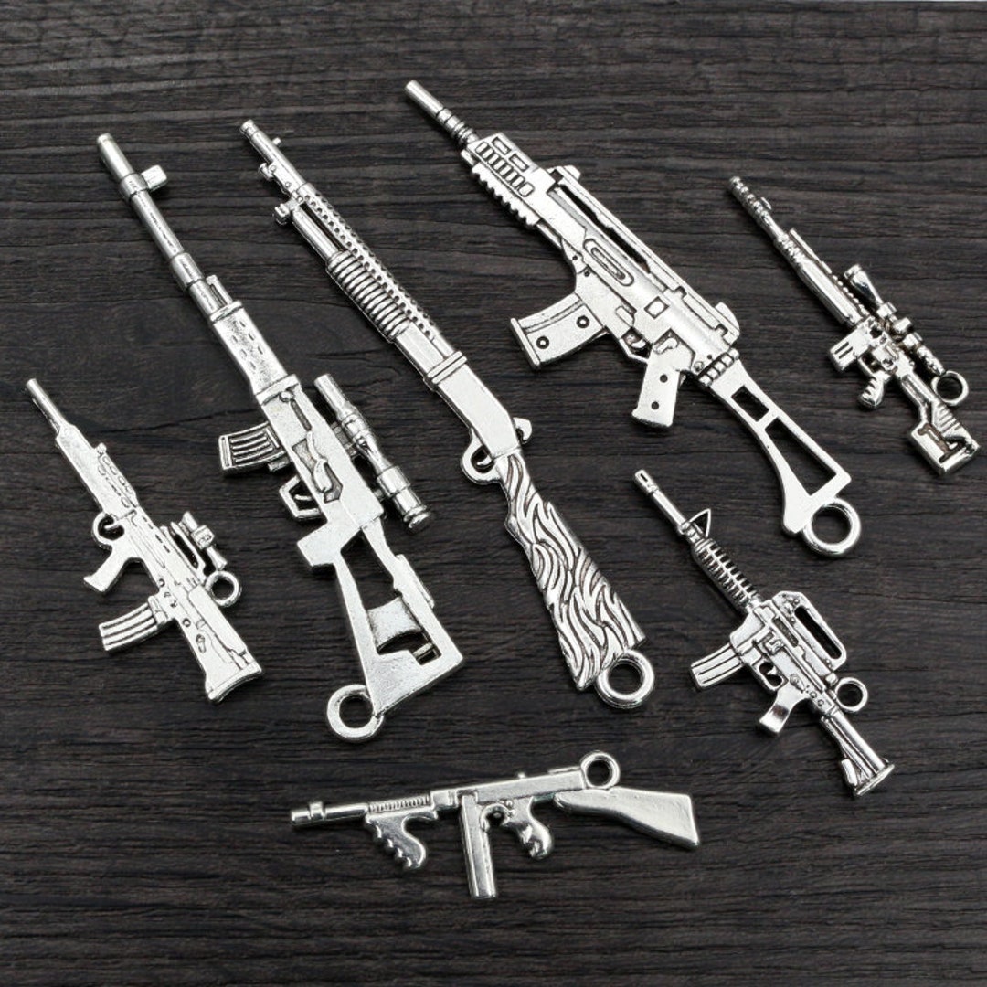10pcs/lot Antique Silver Plated Spear Gun Charms Pedants DIY Jewelry ...