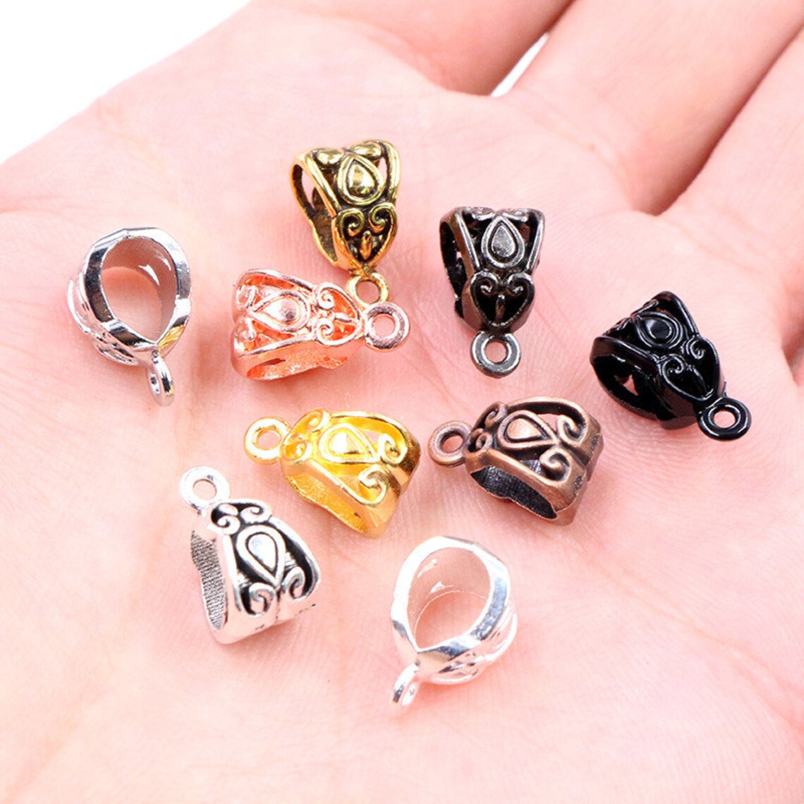 20pcs 13x8x8mm Beads Bails Pendants Jewelry Making DIY | Etsy