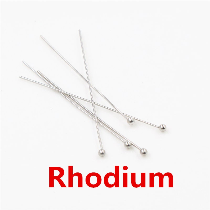 200pcs/lot 16 20 25 30 40 50 Mm Gold Silver Metal Ball Head Pins for ...