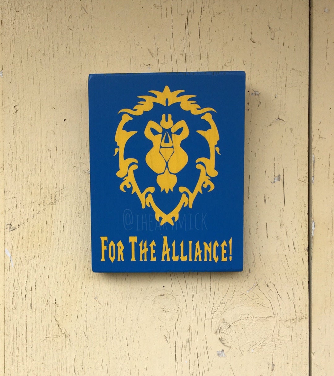 World of Warcraft - Alliance Symbol - 9 X 12 Inch Painted Wood Sign ...