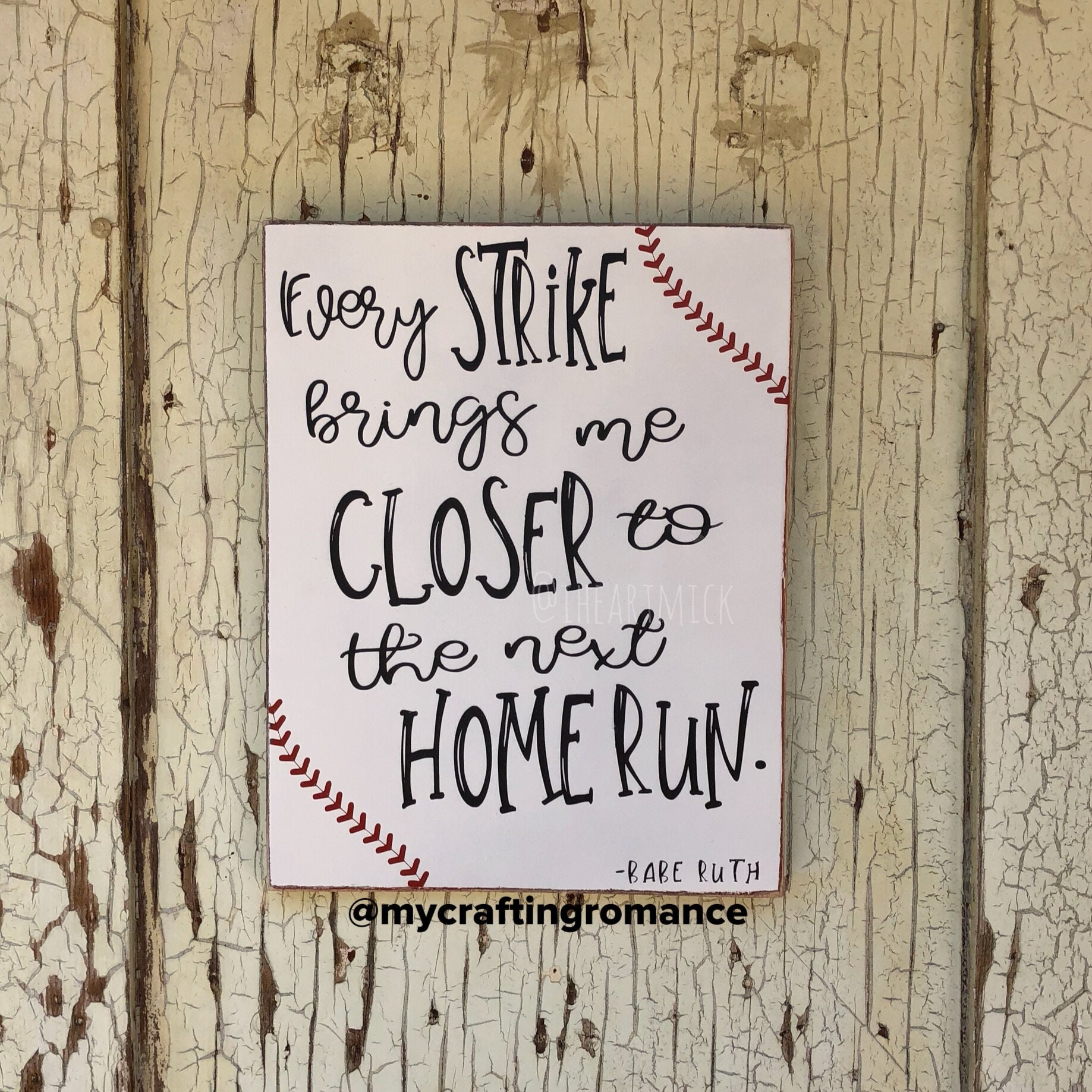 Strike Sign Baseball