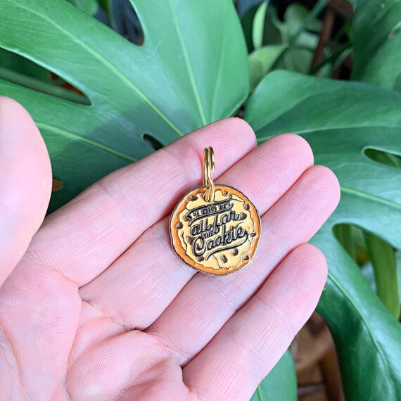 Small Pet ID Dog Tag All for the Cookie Engraved Personalized Chocolate ...