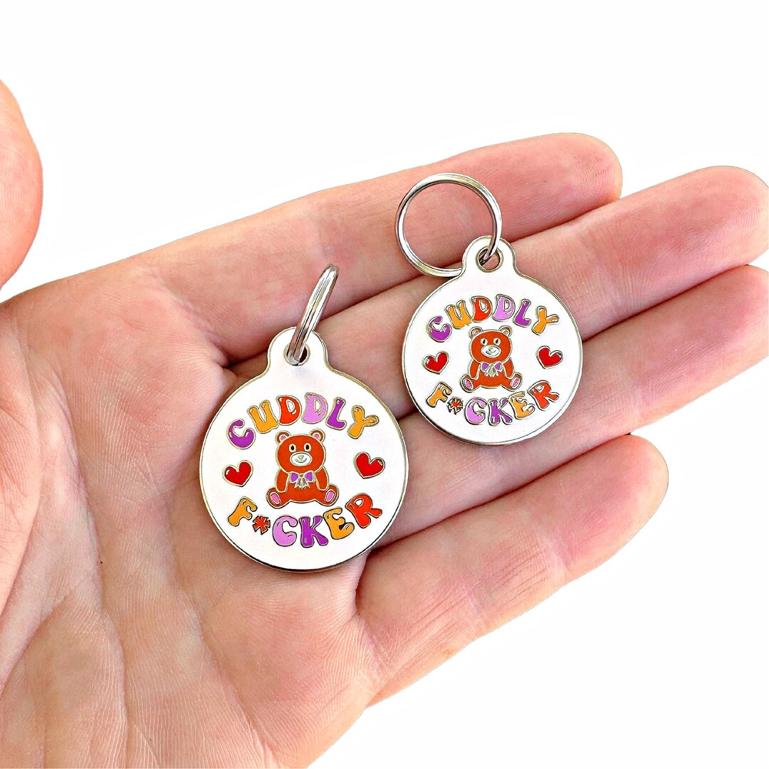 Teddy Bear Dog Tag Pet Id Tag Double Sided Dog Id Tag Dog Tag for Dogs ...