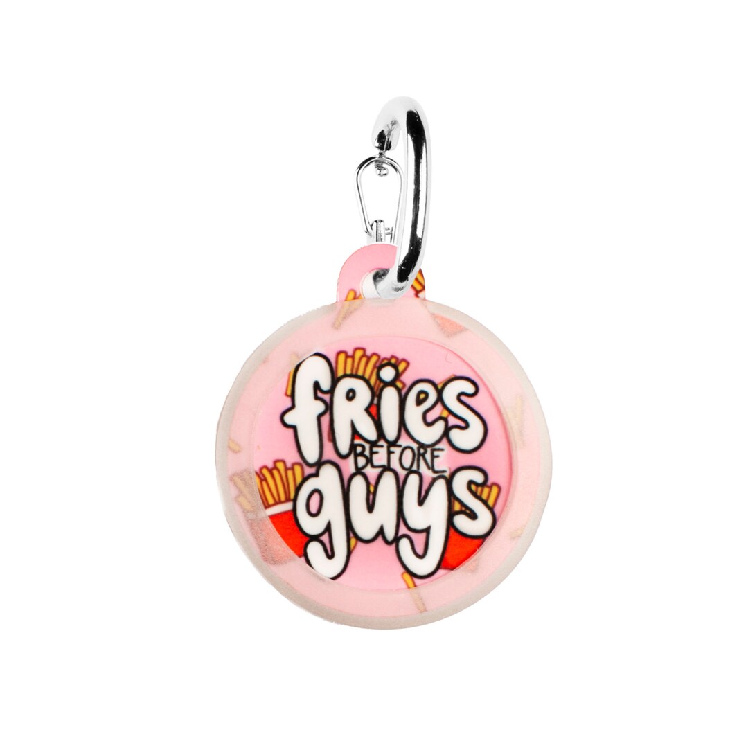 French Fry Dog Tag Silent Custom Dog Tag Personalized Unique Pet ID Tag ...