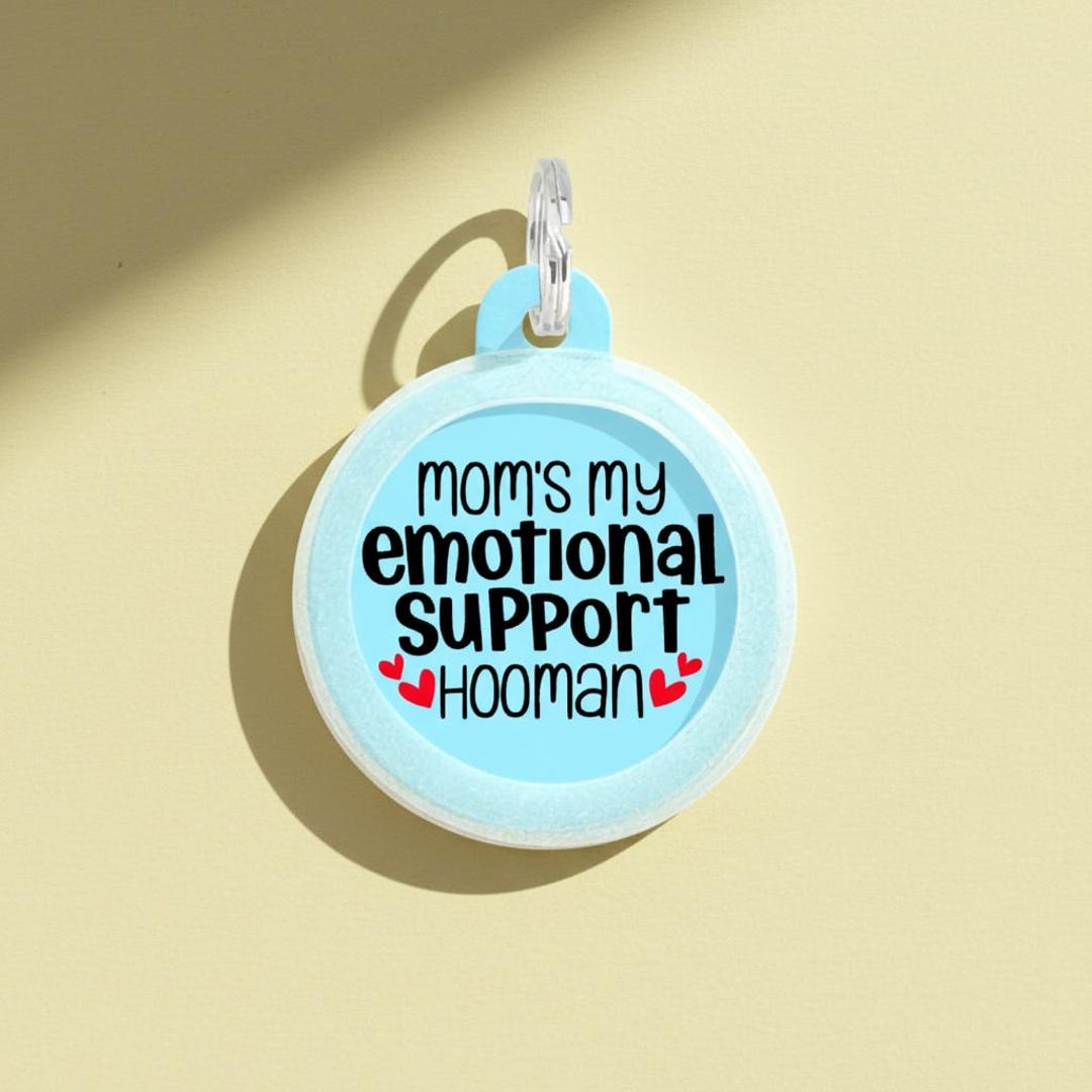 Personalized Dog ID Tag - Silent, Customizable Pet Collar Charm - "mom ...