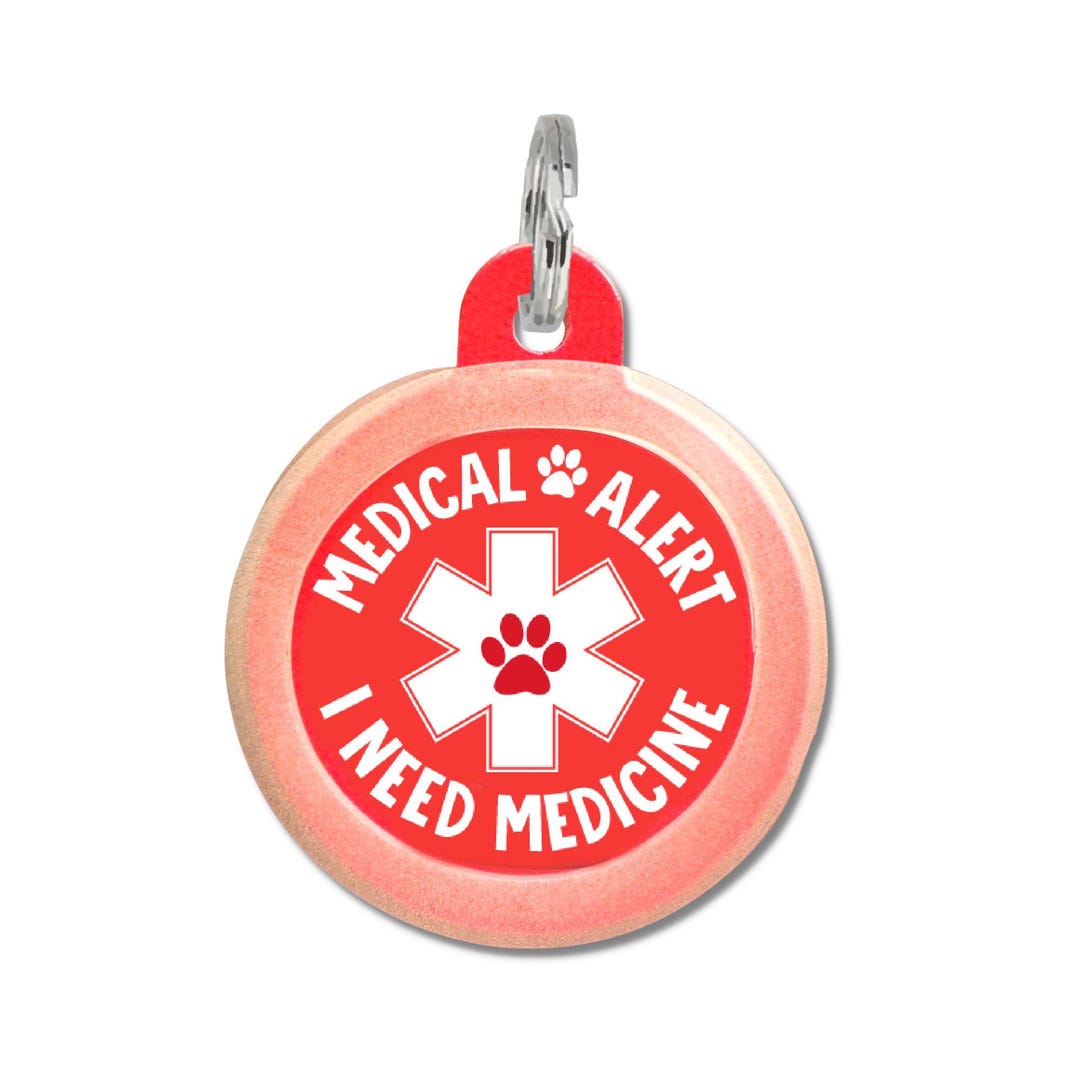 Custom Medical Alert Dog ID Tag • Special Needs Dog Tag for Dogs ...