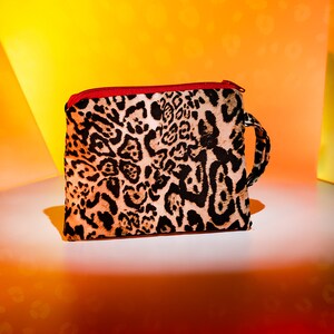 Leopard Print Coin Purse Pouch Wallet 100% Cotton Handmade in the UK - Etsy