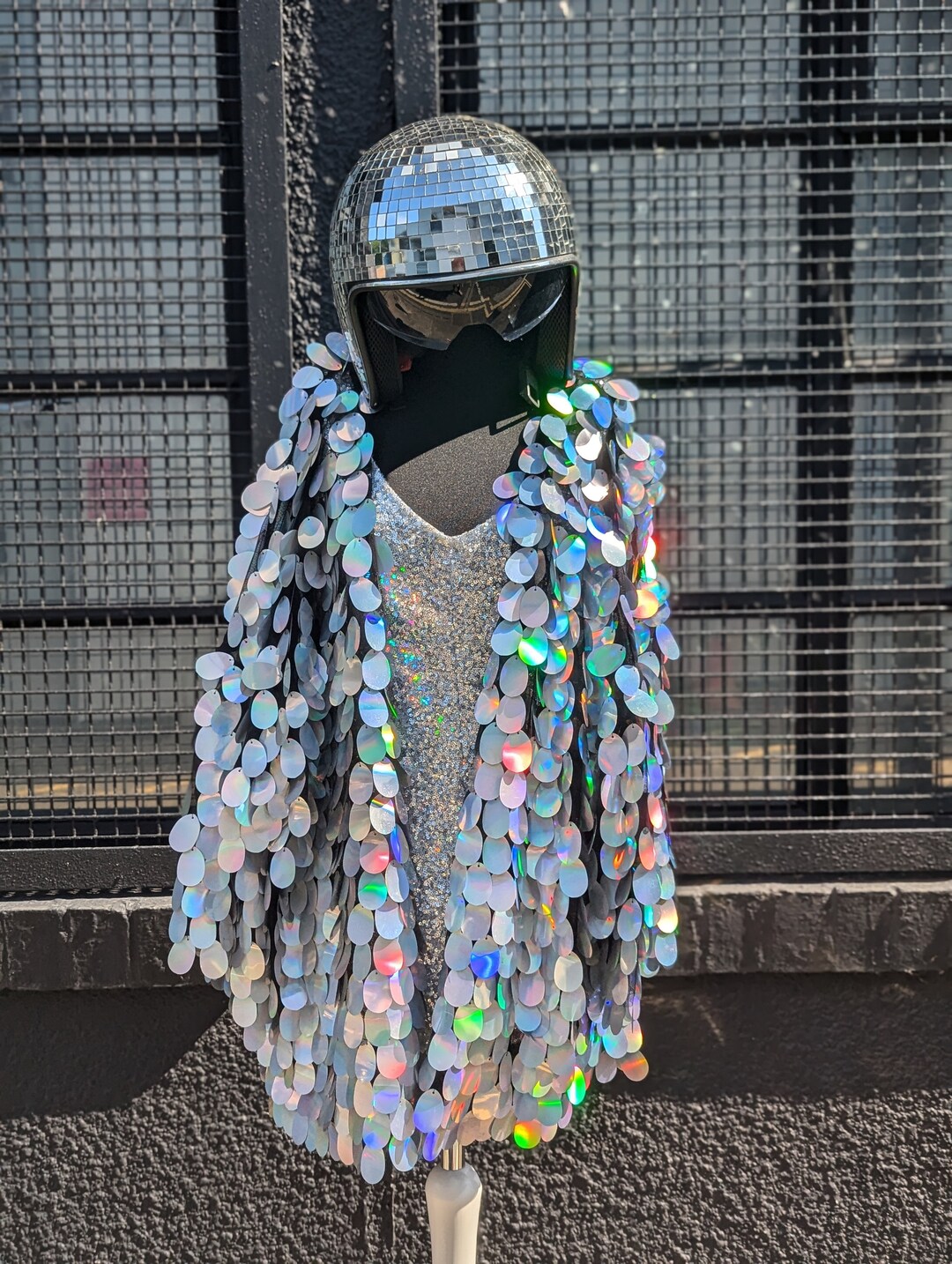 Sparkly Sequinned Festival/drag/partymermaid Kimono Jacket/coat Jumbo ...