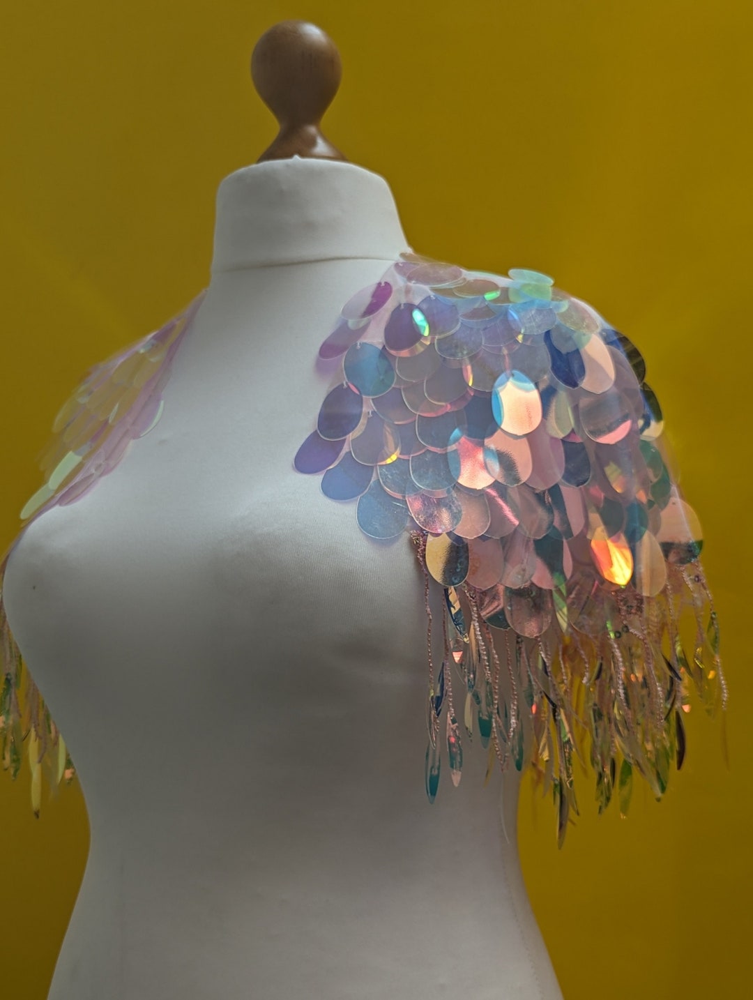 Disco Sparkly Fringe Tassle Cape/capelet, Glastonbury, Harry Styles ...